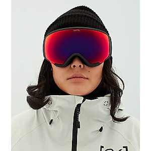 Anon Women's WM1 Goggles with Spare Lens, Waves / Perceive Sunny Red