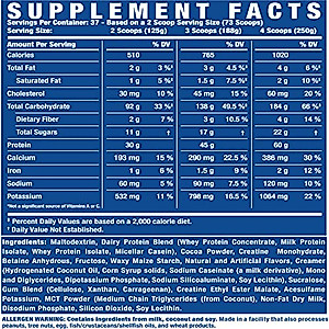 Ronnie Coleman Signature Series King Mass XL Mass Gainer Protein Powder, Muscle Gainer, 60g Protein, 180g Carbohydrates, 1,000+ Calories, Creatine and Glutamine, Dark Chocolate, 10 Pound