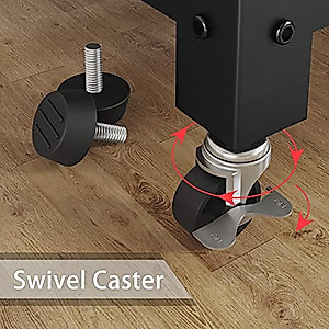 IRONCK Bakers Rack with Power Outlet, Industrial Microwave Cart with Wheels 3-Tier Coffee Bar for Kitchen Living Room Vintage Brown