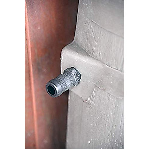 RTS Home Accents 50-Gallon Rain Water Collection Barrel with Brass Spigot, Brown