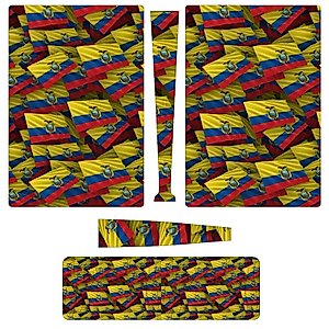Ecuador Flag Compatible with PS5 Console and Controller Sticker Skin, Durable, Scratch-Resistant, and Bubble-Free (Digital Version)