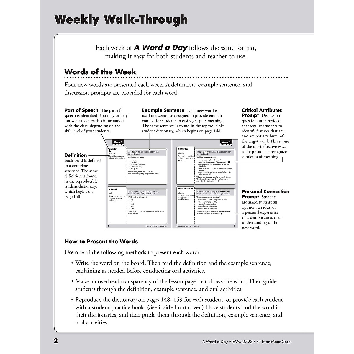 A Word a Day, Grade 2 Teacher Edition