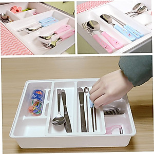 KUYYFDS Kitchen Drawer Dividers Cutlery Tray,Sliding 2-Tier Plastic Drawer Organizer for Utensils Drawer Organizers