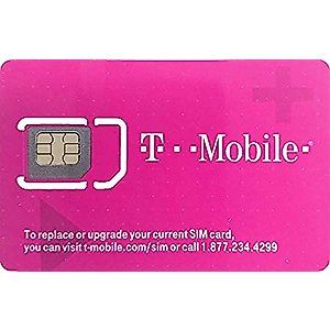 USA T-Mobile Blank SIM Card | for iOS Android 5G 4G LTE Smart Phones | Talk SMS Data | Triple Cut 3 in 1 Simcard - Standard Micro Nano | No Contract Cellphone Plan | USA Coverage