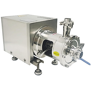 HQHAOTWU High-shear Emulsifying Pump Pipeline Emulsion Pump Single Stage Pipeline Stainless Steel 304 Mixing Emulsifying Mixer Flow Range 0-3m3/h 2900r/min for Mixing Dispersion Emulsification 110V