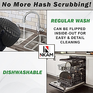 2 Pack Air Fryer Silicone Liners - Food Grade Reusable Air Fryer Liners - Easy to Clean, Non-stick, Heat Resistant - Replacement of Flammable Parchment Paper Liners