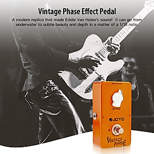 JOYO Vintage Phase Effect Pedal Beautifully Re-Creates Classic Phaser Sounds of 70's for Electric Guitar Effect - True Bypass (JF-06)
