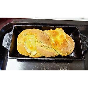 HAWOK Cast Iron Mini Server Rectangle: 12 oz,Square:12oz,Oval 12oz, Round 15oz Set of 4………