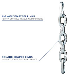 Yaktrax Traction Chains for Walking on Ice and Snow (1 Pair), Large , Black