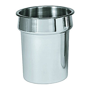 Update International IS-40 Stainless Steel Inset Pan, 4 Qt, 202 Stainless Steel