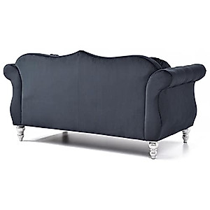Glory Furniture Hollywood Loveseat Love Seats, Black