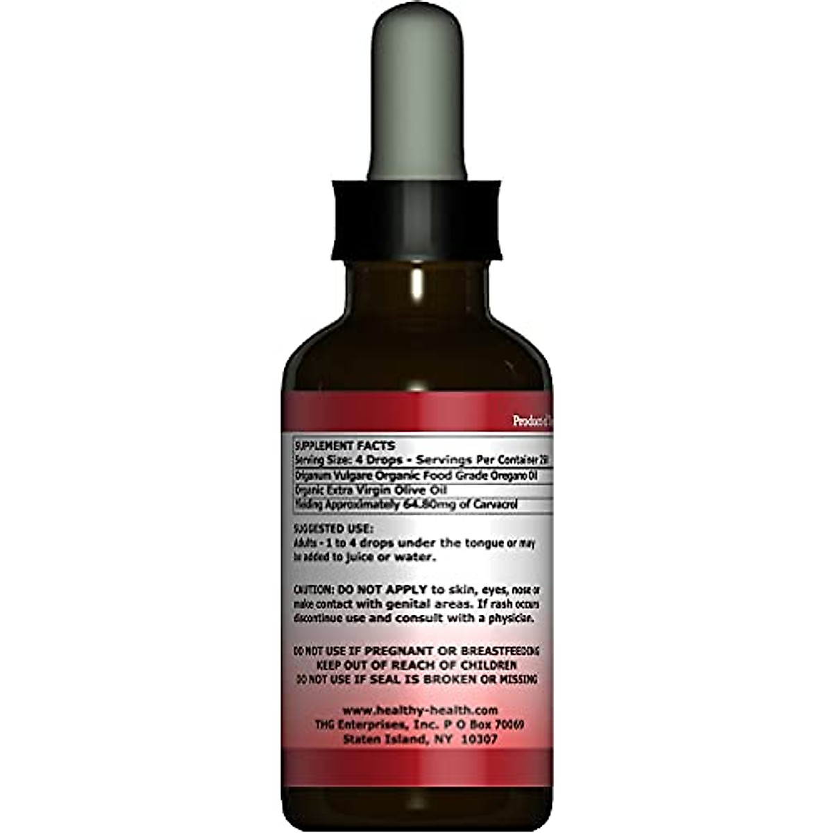 Oregano Oil - Wild Mediterranean - ECO Certified Organic Super Strength 86% Carvacrol, Healthy-Health?s All Natural Food Grade Oil of Oregano, Non GMO 1 fl. Oz New Healthy Health Logo, Same Great Formula