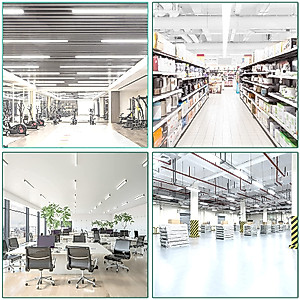 SZHLUX 4FT Led Shop Light for Garage, (50W x 4 Pack)5000K 7000LM Linkable Super Bright Led Garage Lights, Basement Warehouse Workshop Work Ceiling Panel Fluorescent Strip Daylight Bulbs Fixtures