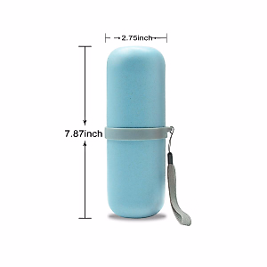 FOBBHOME 3 Pack Travel Toothbrush Case and Carrier Portable Business Trips Wash Cup Plastic Holder Organizer for Camping, School Trips and Daily Use