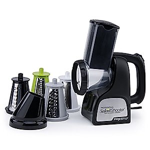 Presto 02970 Professional SaladShooter Electric Slicer/Shredder, Black,1 count
