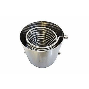 Stainless Steel 10" Condensing Coil Bucket- SS304- Various sizes- 1/2", 1/4" - USAlab