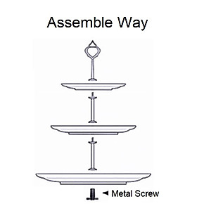 Plastic Cupcake Stands, 3 Tier Cupcake Stand, Dessert Tower Tray for Tea Party, Baby Shower and Wedding (2 Pack, Shell Style)