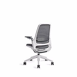 Steelcase Series 1 Office Chair, Seagull Frame with Hard Floor Casters, Graphite