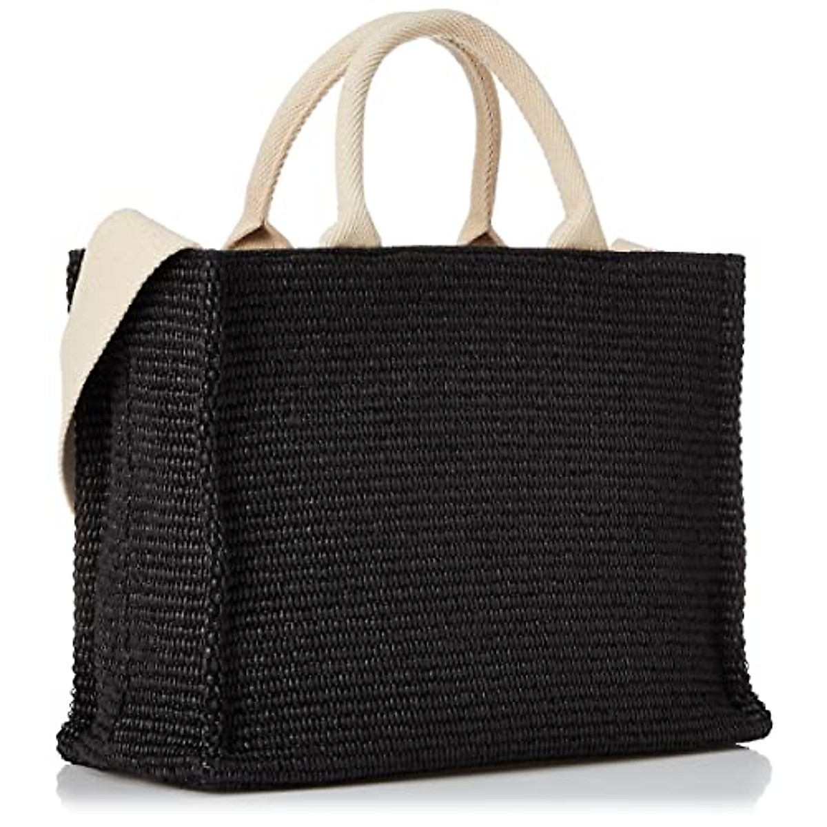 MARNI(マルニ) Women Tote Bag, Black+Natural, One Size