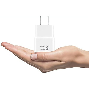 OEM Adaptive Fast Charger for Samsung SM-T510 15W with Certified USB Type-C Data and Charging Cable. (White 3.3FT 1M Cable)