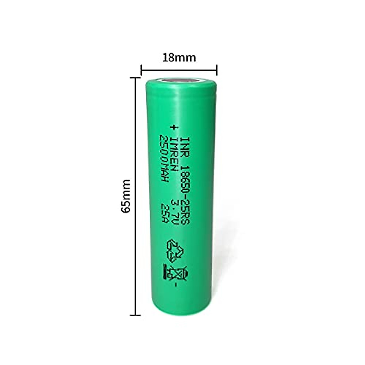 IMREN Rechargeable Battery 2500 mAh for Headlamps, Doorbells, Handheld Fan, Solar Wall Light, RC Cars (2PCS)