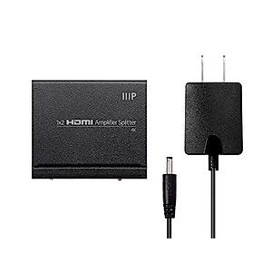 Monoprice Blackbird 4K 1x2 HDMI Amplifier Splitter |48-bit Deep Color, 3D Video Support (Compatible with PS4/5 Xbox Apple TV Fire Stick Roku Blu-Ray Player)