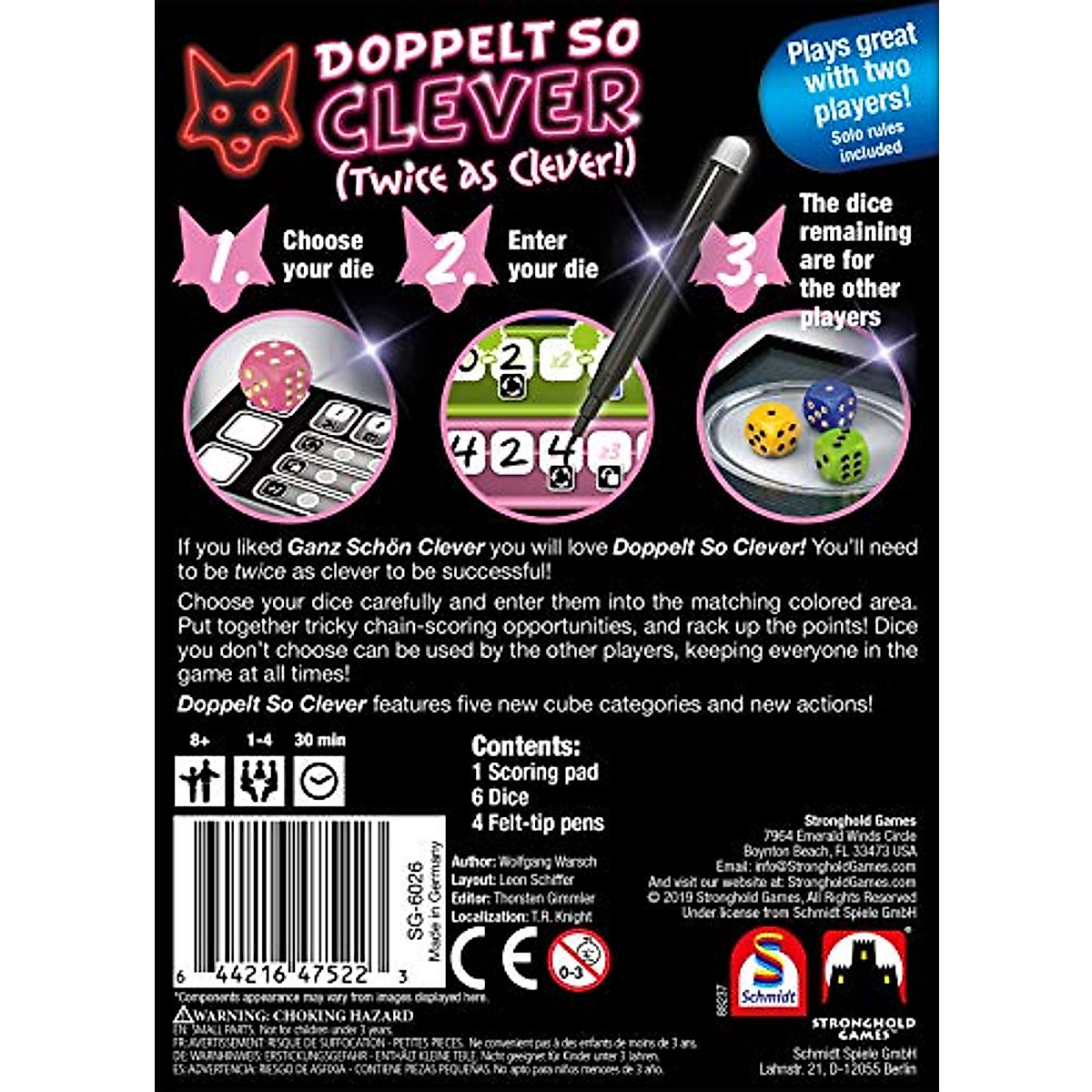 Stronghold Games Twice As Clever (Doppelt So Clever)