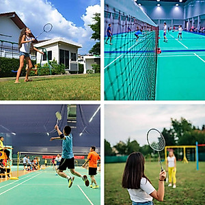 Glodwheat Badminton Net Sports Outdoor Indoor Fitness Badminton Pickleball Replacement Net for Backyard Beach Garden (20 FT x 2.5 FT)