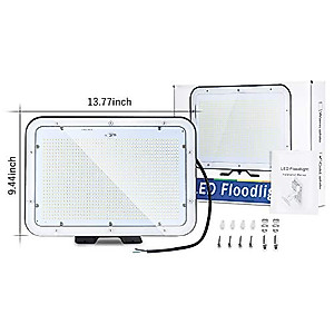 DuuToo 240W LED Flood Light, 36000lm Super Bright Security Lights, IP66 Waterproof Outdoor Flood Light, 5000K Daylight White Floodlight for Yard, Garden, Playground, Basketball Court