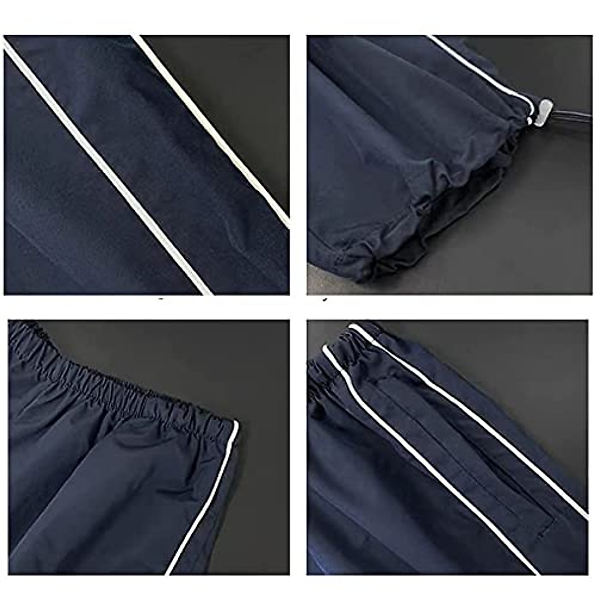 MANGMAO Womens Y2k Track Pants Y2k Clothing Parachute Pants High Waisted Cargo Pants with Pockets Trendy Baggy Sweatpants (Navy,S,Small)