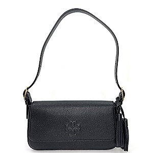 Tory Burch Emerson Flap Shoulder Bag (Black)