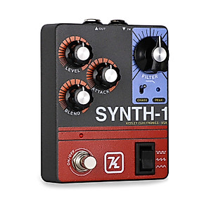 Keeley Synth-1 Reverse Attack Fuzz Wave Generator Pedal, Gray (KSynth1)