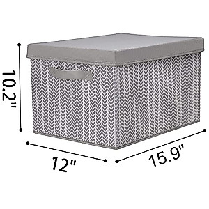 GRANNY SAYS Bundle of 1-Pack Extra Large Rectangle Storage Bins & 3-Pack Large Rectangle Closet Storage Bins with Lids