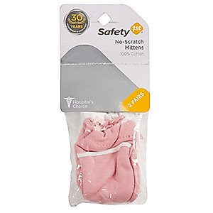 Safety 1st No Scratch Mittens, Pink