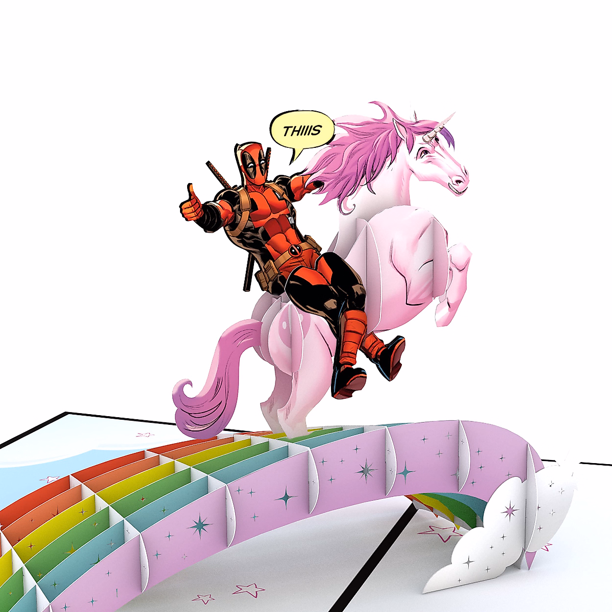 Lovepop Marvel Deadpool Birthday Pop Up Card - 3D Card, Birthday Card, Deadpool, Birthday Card for Kids, Pop Up Birthday Card, Marvel Birthday Card, Superhero Birthday Card, 3D Birthday Card 5 x 7