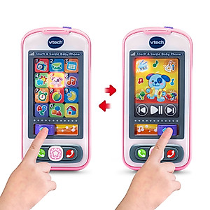 VTech Touch and Swipe Baby Phone, Pink