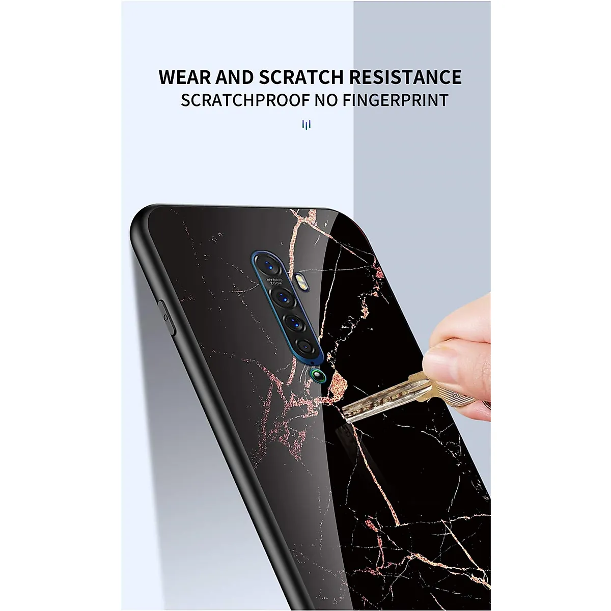 IVY Tempered Glass Marble Case for Oppo Reno2 Z Case - B