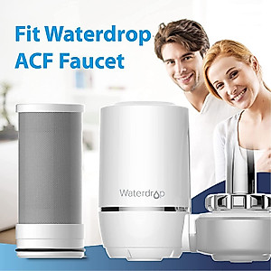 Waterdrop WD-FC-01 NSF Certified 320-Gallon Longer Filter Life Water Faucet Filter & Replacement Filters for ACF Faucet Filtration System