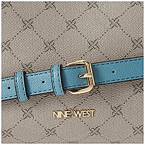 NINE WEST Kylee Tote, Beige Logo/Slate