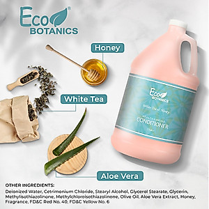 1-Shoppe Terra Pure Eco Botanics Natural Conditioner with Raw Honey & White Tea | Gallon Jug Bulk Toiletries for Airbnb, Vacation Rentals, and Home Bathroom | Refill For Soap Dispensers