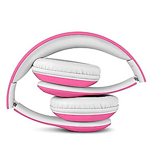 Nenos Bluetooth Kids Headphones Wireless Kids Headphones 93dB Limited Volume Wireless Headphones for Kids (Pink)