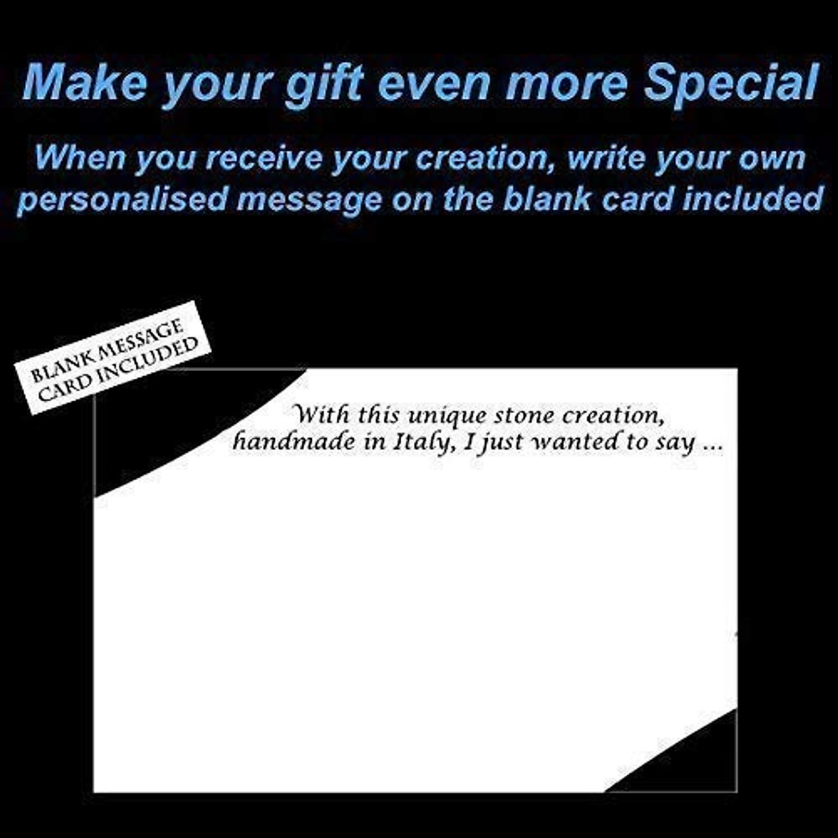 Libra Stone Tealight Candle Holder Handmade in Italy - Gift Box, Candle & Blank Message Card All Incl - Birthday September October - Air Zodiac Astrology Horoscope - Keepsake Ornament Home Decor