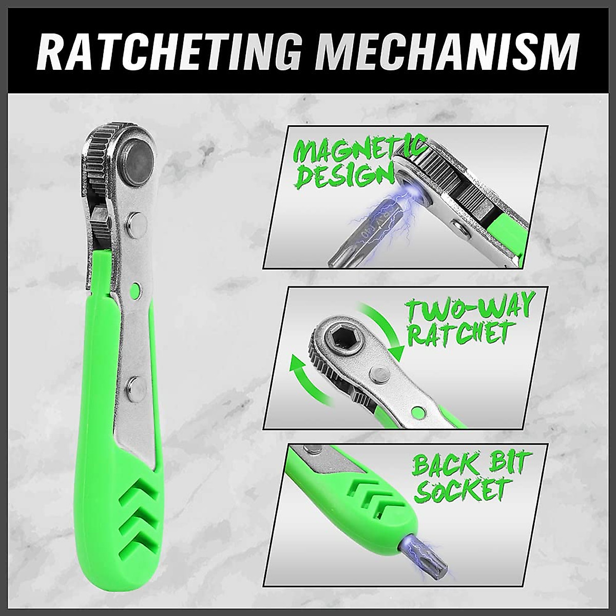 SWANLAKE 232PCS Ultimate Screwdriver Bit Set,Chrome Vanadium Steel Driver Bit Set, Includes Security Bits,Nut Driver, Ratchet Wrench and Bits Holder