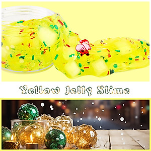 5 Pack Jelly Cube Slime Kit, Super Soft and Non-Sticky Crystal Slime for Kids, Stress Relief Toy, Great Party Favors for Girl Boys, Goodie Bag Fillings, Fidget Toy for Ages 3+