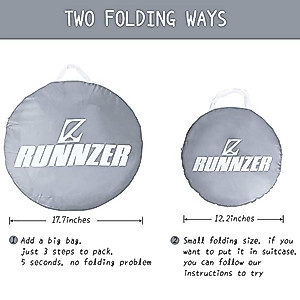 L RUNNZER Pack N Play Tent, Baby Pop Up Crib Tent to Keep Baby In, Crib Net for Pack And Plays, Mini Cribs & Play Yards to Stop Baby from Climbing Out, Pop Up Design & Breathable Mesh