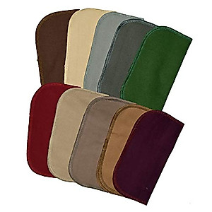 1 Ply Solid Flannel 8x8 Inches Set of 10 Earth Tone Edging