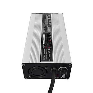 Abakoo 54.6V 4A Battery Charger Power Supply Adapter for 48V 13S Lithium Battery with 3-Pin XLR Connector