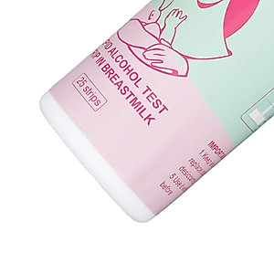 25pcs Breastmilk Test Strips Accurate Fast Detect with Bottle for Mother-Breastmilk Alcohol