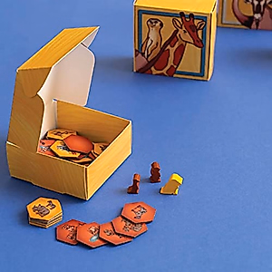 Capstone Games: Savannah Park, Strategy Board Game, Simple Gameplay, Highly Interactive Strategies, 1 to 4 Players, 20 to 40 Minute Play Time, Ages 8 and Up