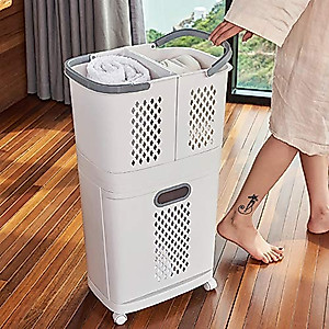 Bretoes Removable Laundry Basket Classification Thickened Storage Rack Household Storage Bucket